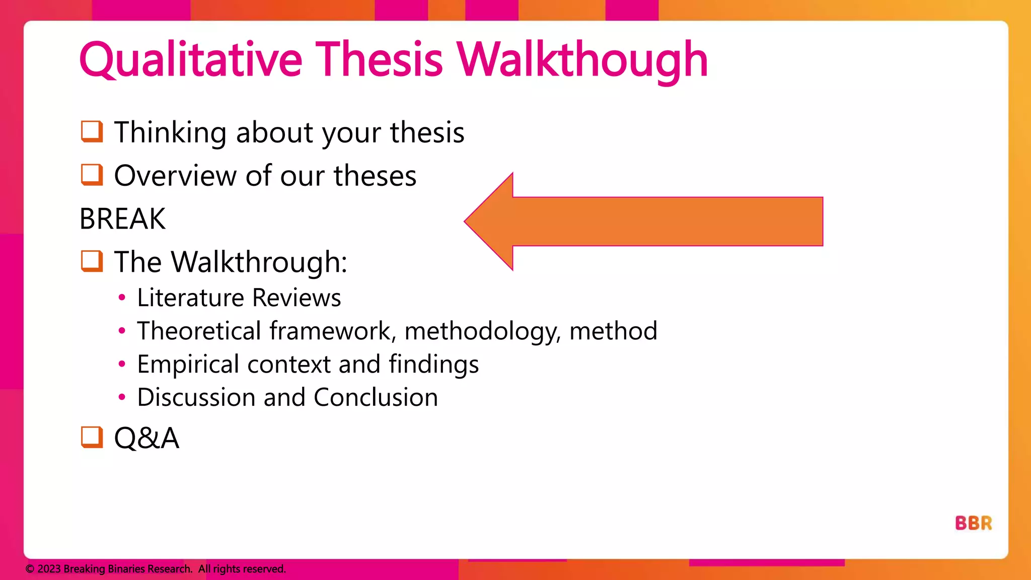 Qualitative Thesis Walkthrough | PPTX