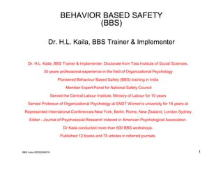 Behaviour based safety for emergency workers and emergency personnel | PDF