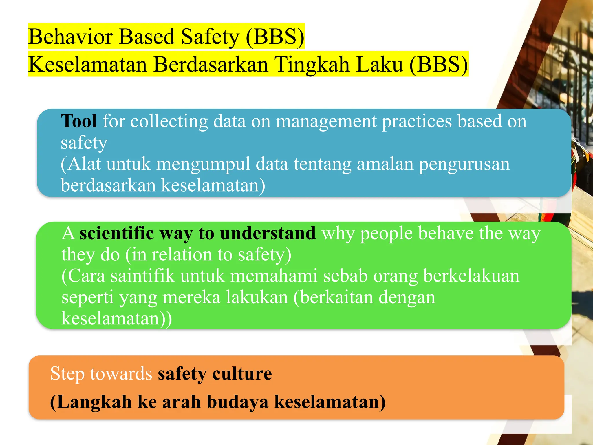 behavior based safety training in power point | PPTX