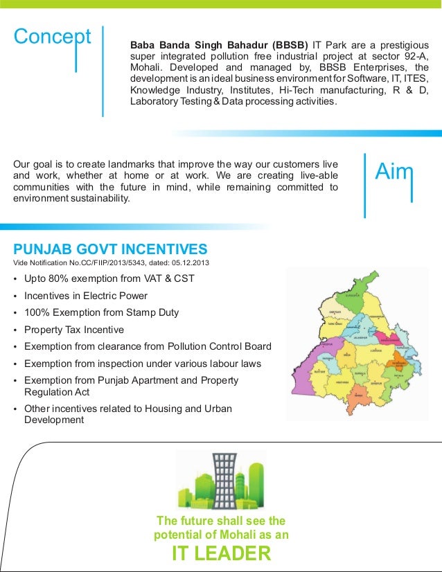 BBSB It Park Mohali Sector 92 Plots-Brochure
