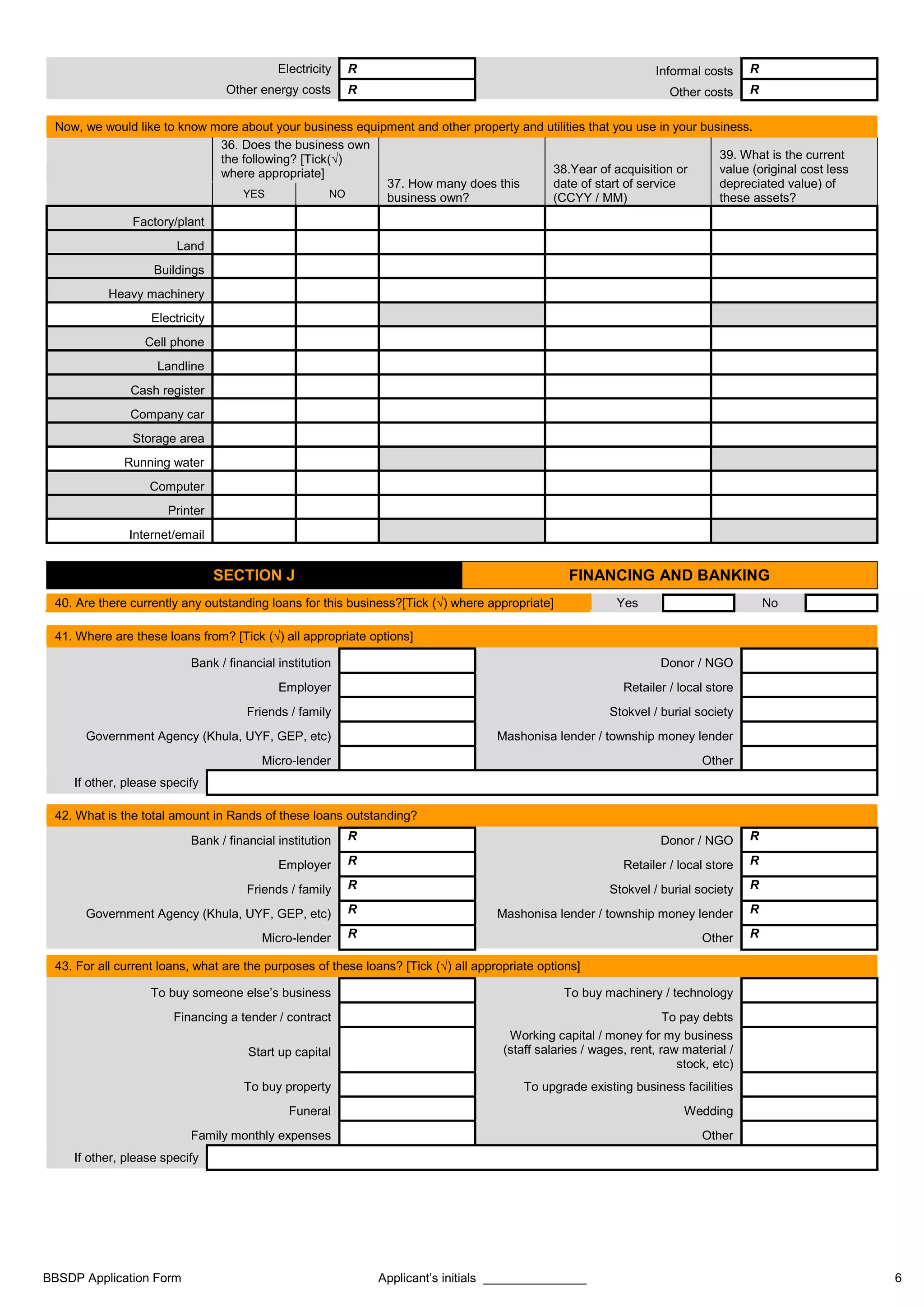 Bbsdp application form - | PDF