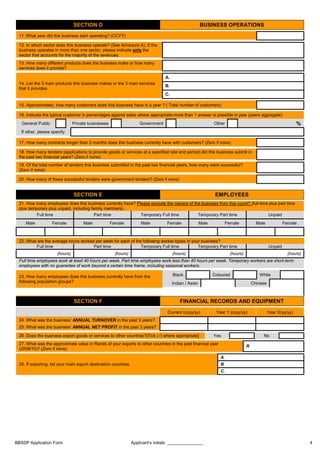 Bbsdp application form - | PDF