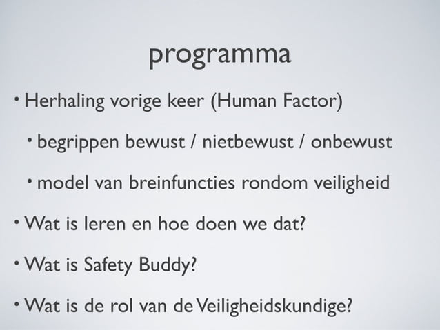 Brain Based Safety: Safety Buddy | PPT