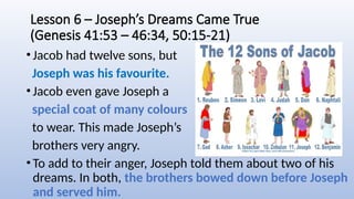 BB Std 4 Lesson 6 - Joseph's Dreams Came True.pptx