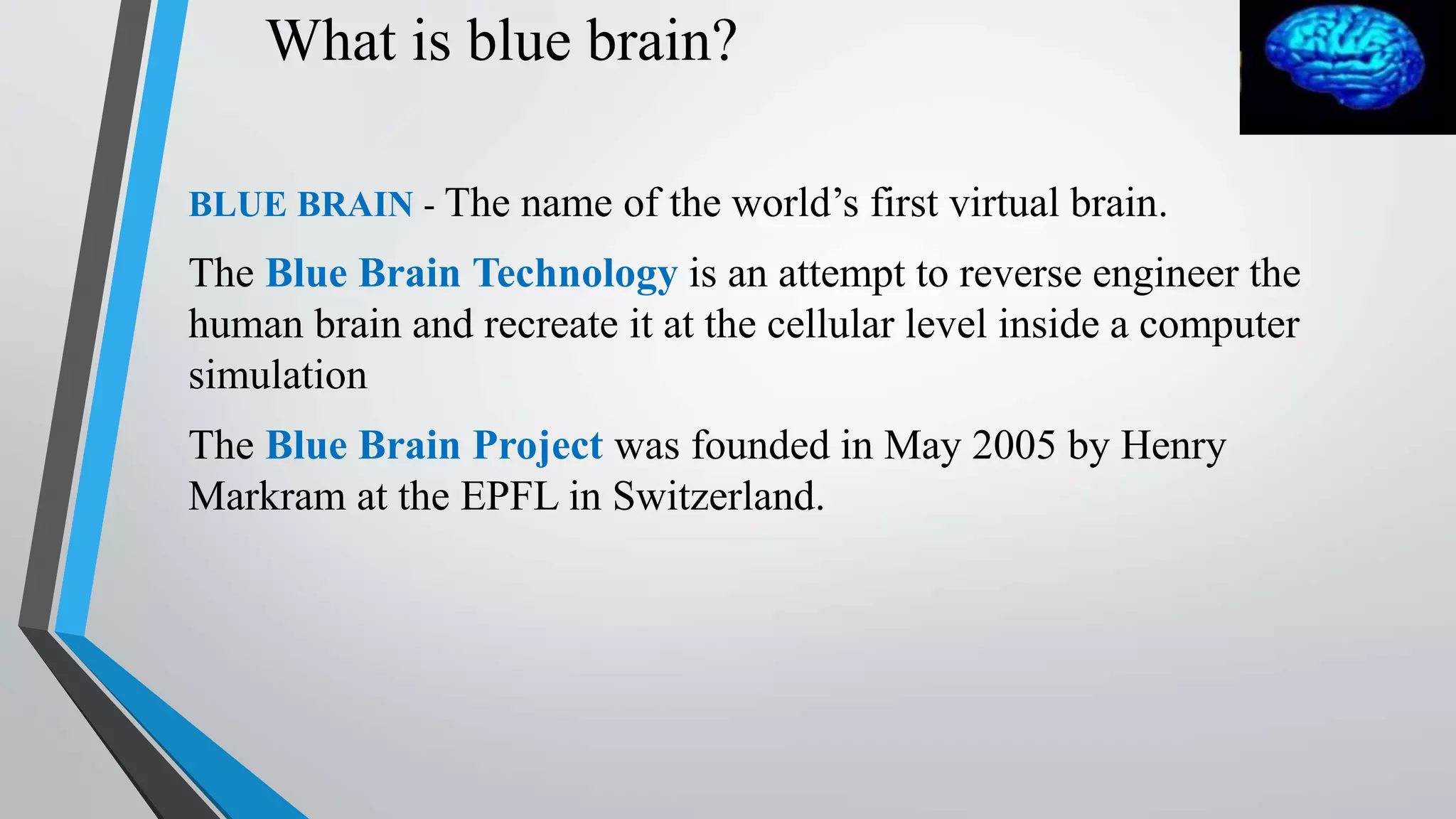Blue Brain Technology | PPTX