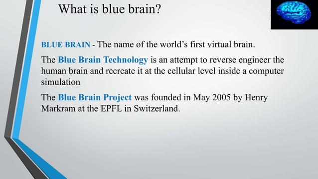Blue Brain Technology | PPTX
