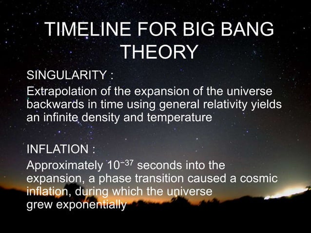 Big Bang theory | PPT | Space and Astronomy | Science