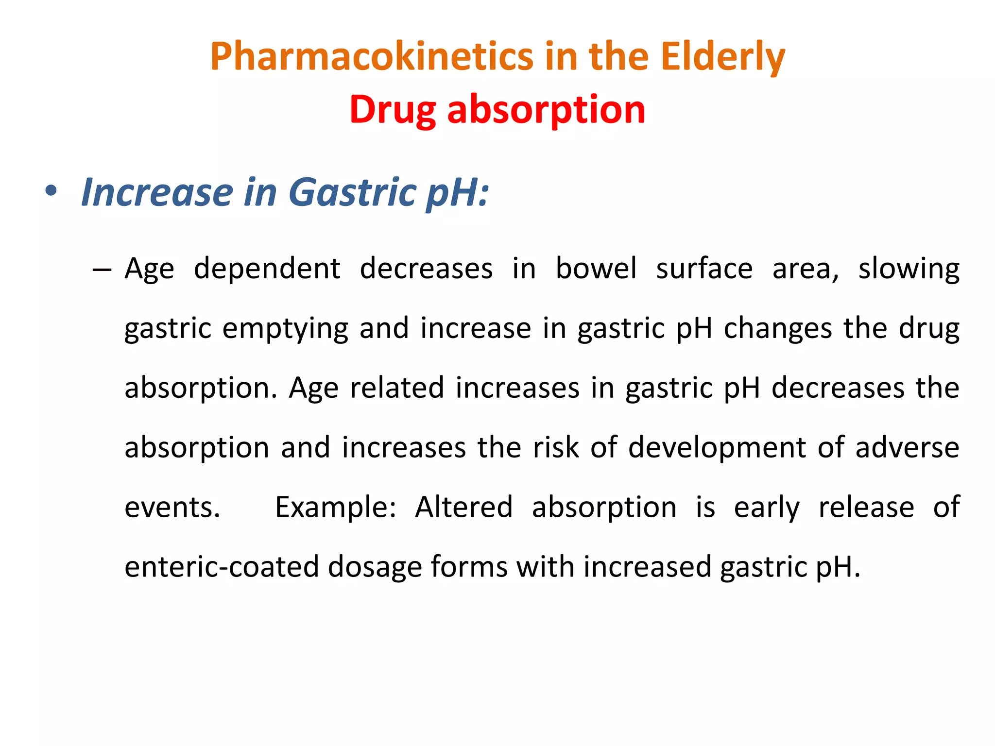 Geriatric pharmacology - Introduction | PPTX