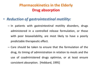 Geriatric pharmacology - Introduction | PPTX