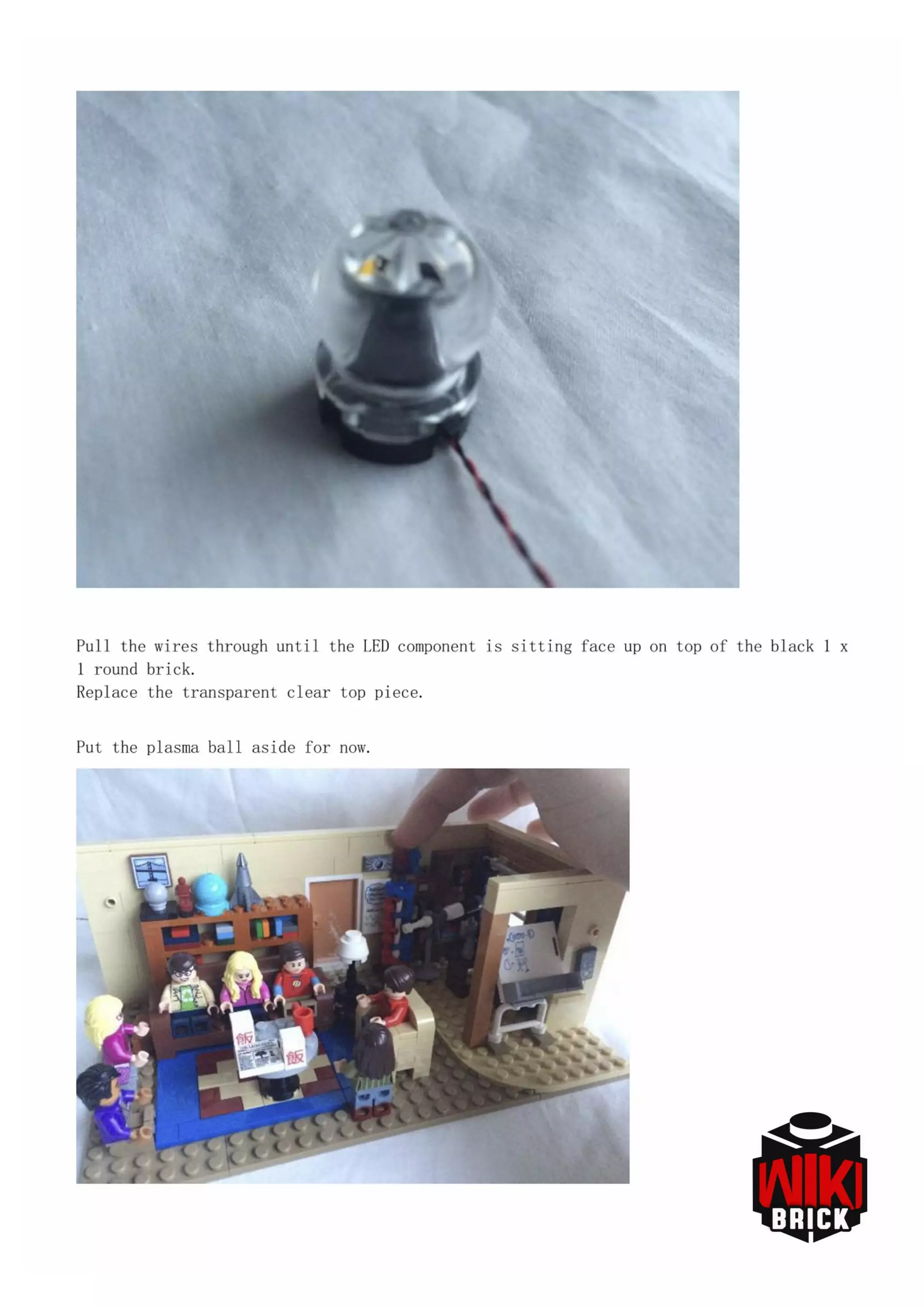 Manual Instruction Led Light for LEGO 21302 The Bigbang Theory Brick ...