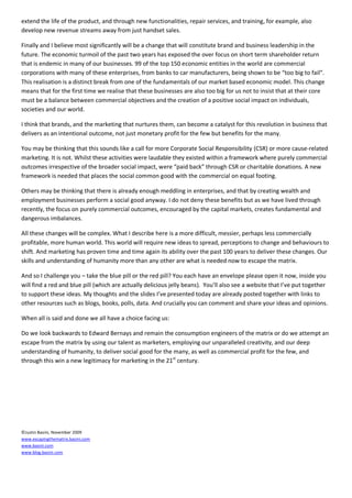 Transcript of Escaping the Matrix presentation - Justin Basini Battle ...