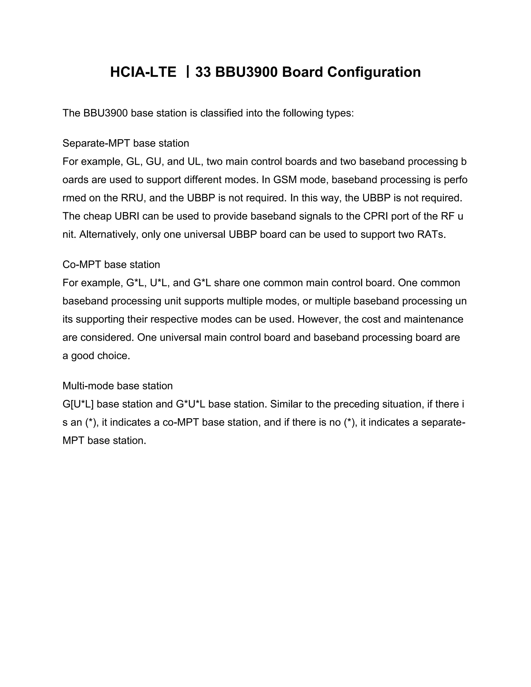 BBU3900 Board Configuration.docx