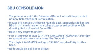 Bbu consolidation | PPT