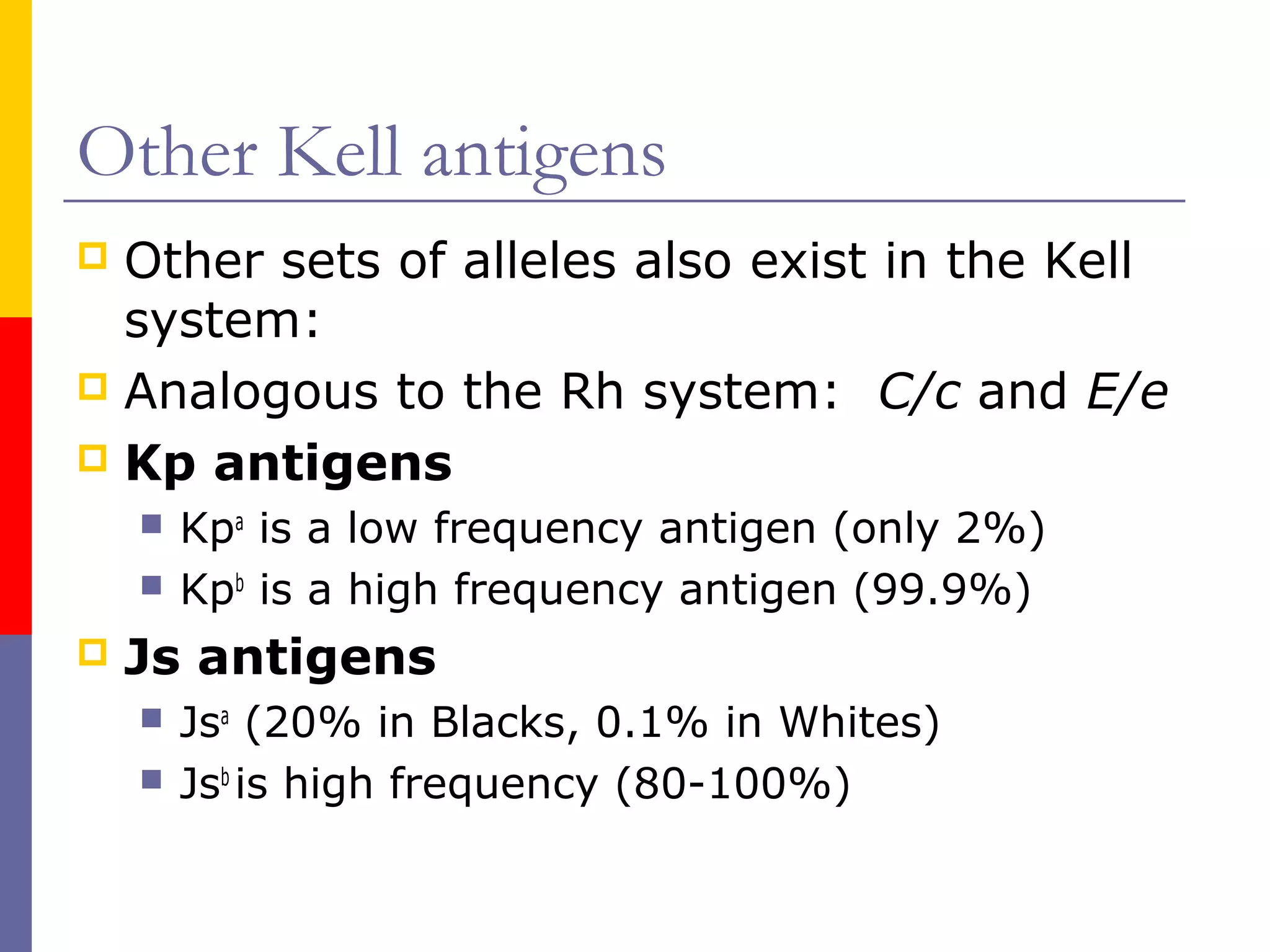 OTHER BLOOD GROUP SYSTEMS | PPT