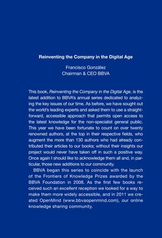 BBVA OpenMind - Reinventing the Company in the Digital Age | PDF