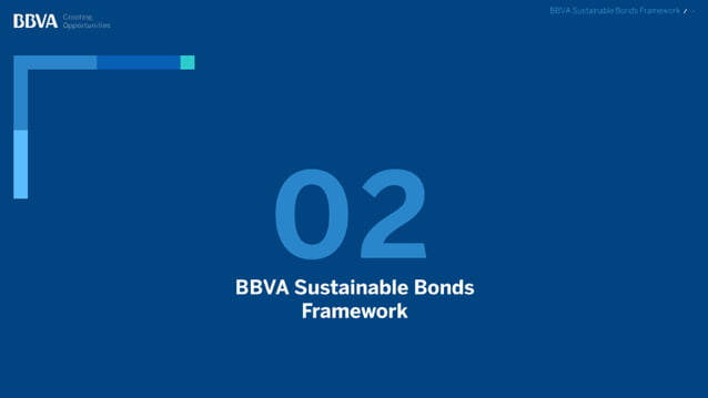 BBVA Sustainable Bonds Framework Presentation | PDF