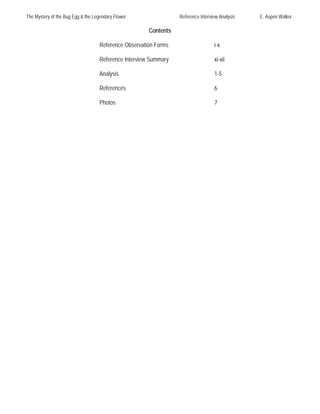 Bb Version 813 Reference Interview Analysis Aspen Walker | PDF