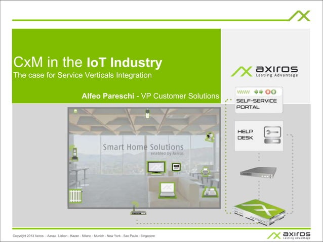 CxM in the IoT: the case for service verticals integration | PPTX
