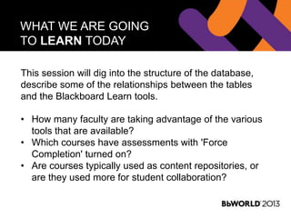 Open Database and DIY Analytics | PPT