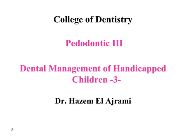 Pedodontics iii lecture 11 | PPT