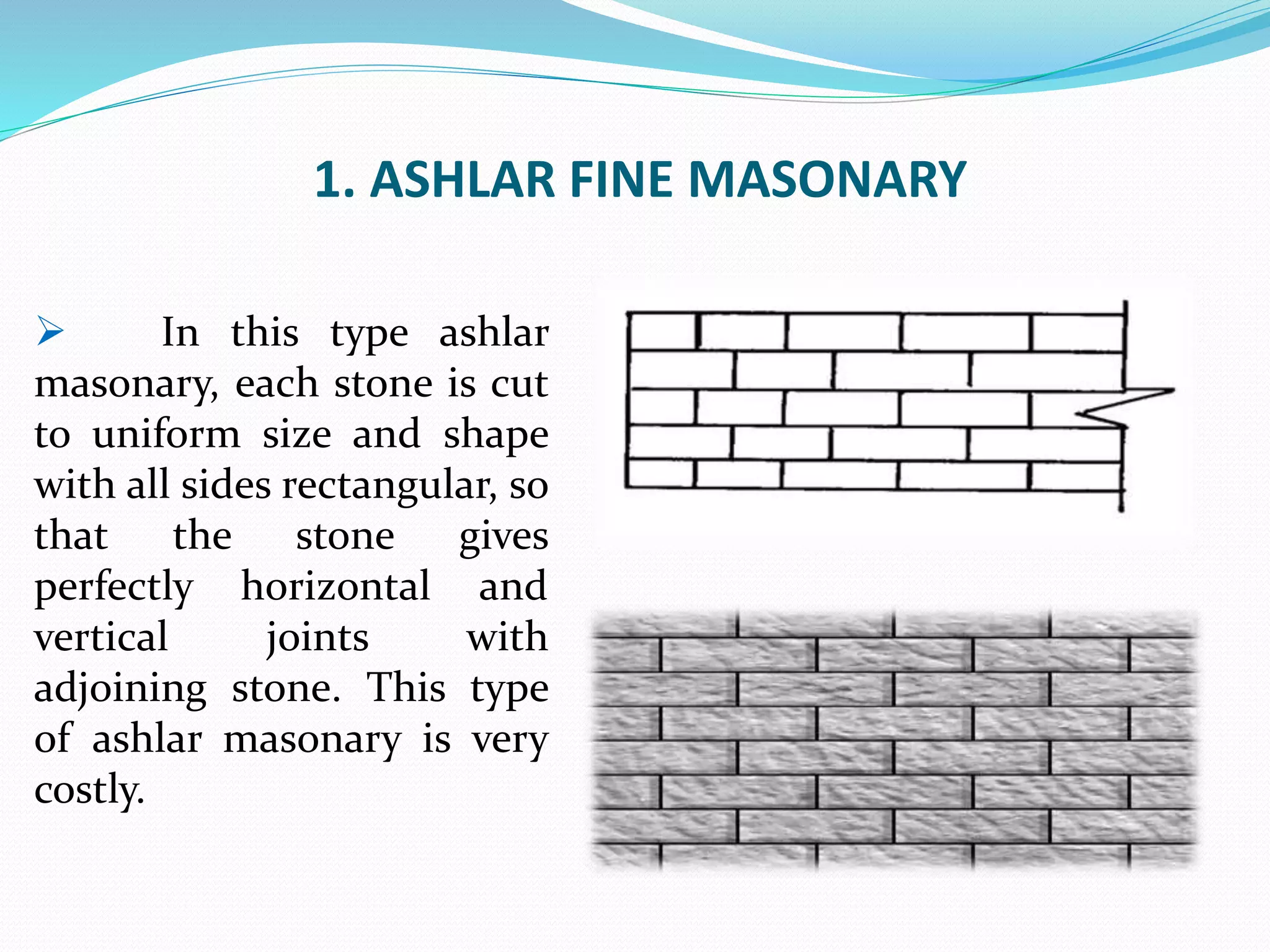 Masonry construction (Building Construction) | PPTX