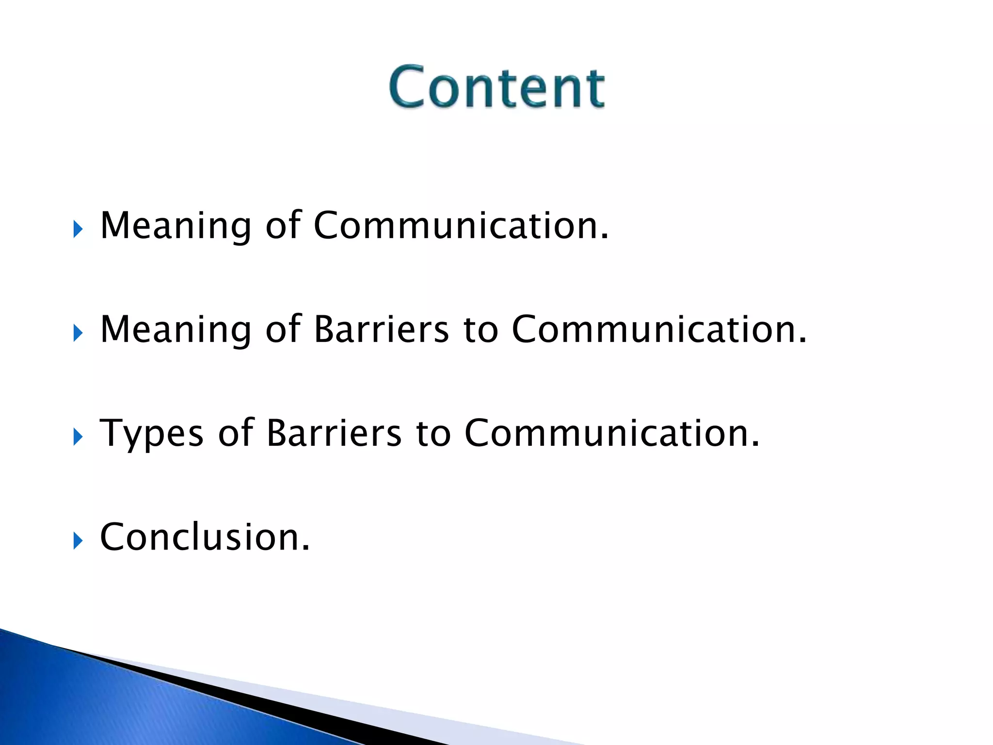 barriers to communication | PPTX
