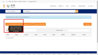 Buyer Module GeM 3.0- Secondary User Creation Defence | PDF