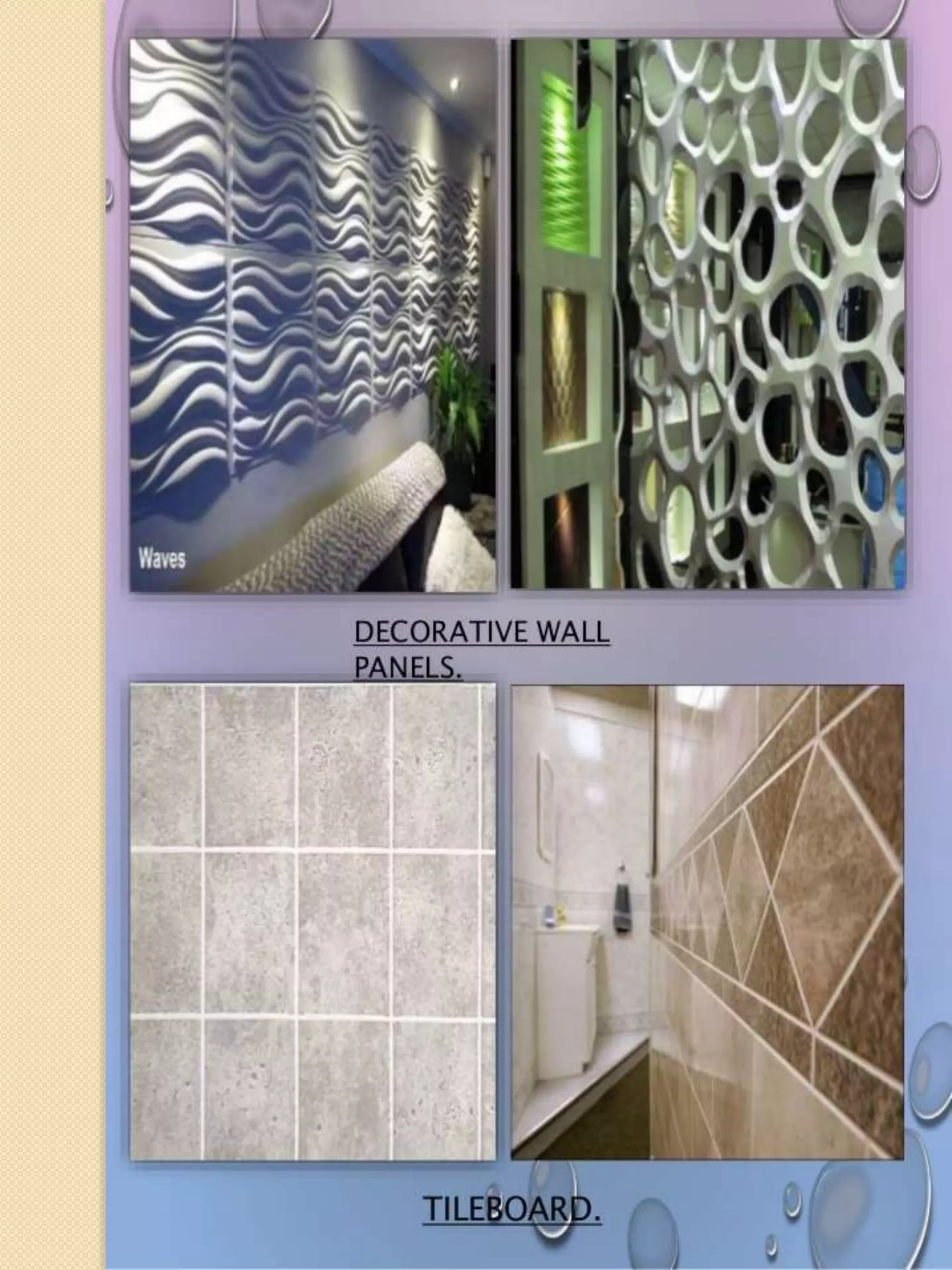 TYPES OF WALL PANELS. | PPTX