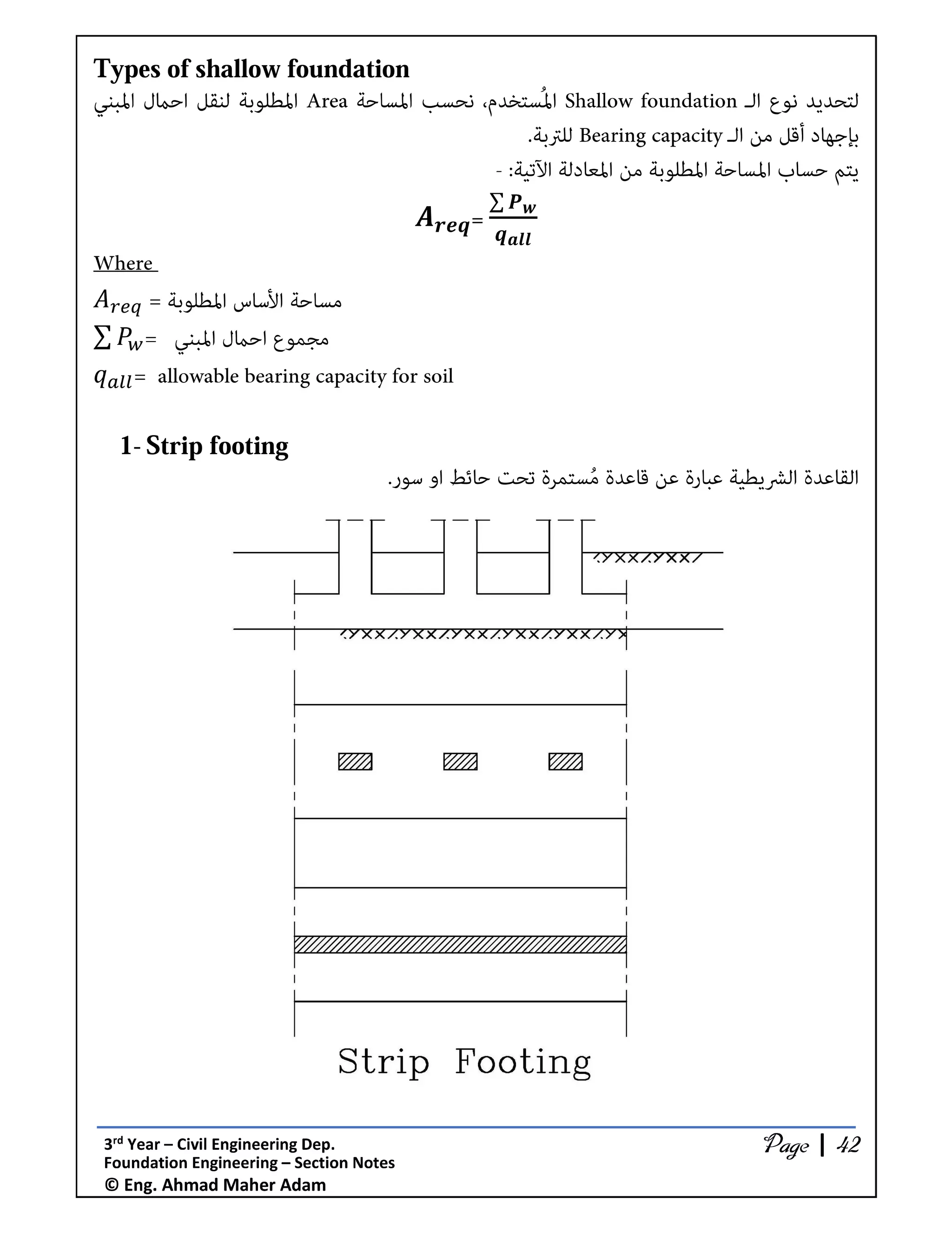 Bearing capacity of soil under shallow foundation | PDF | Civil ...