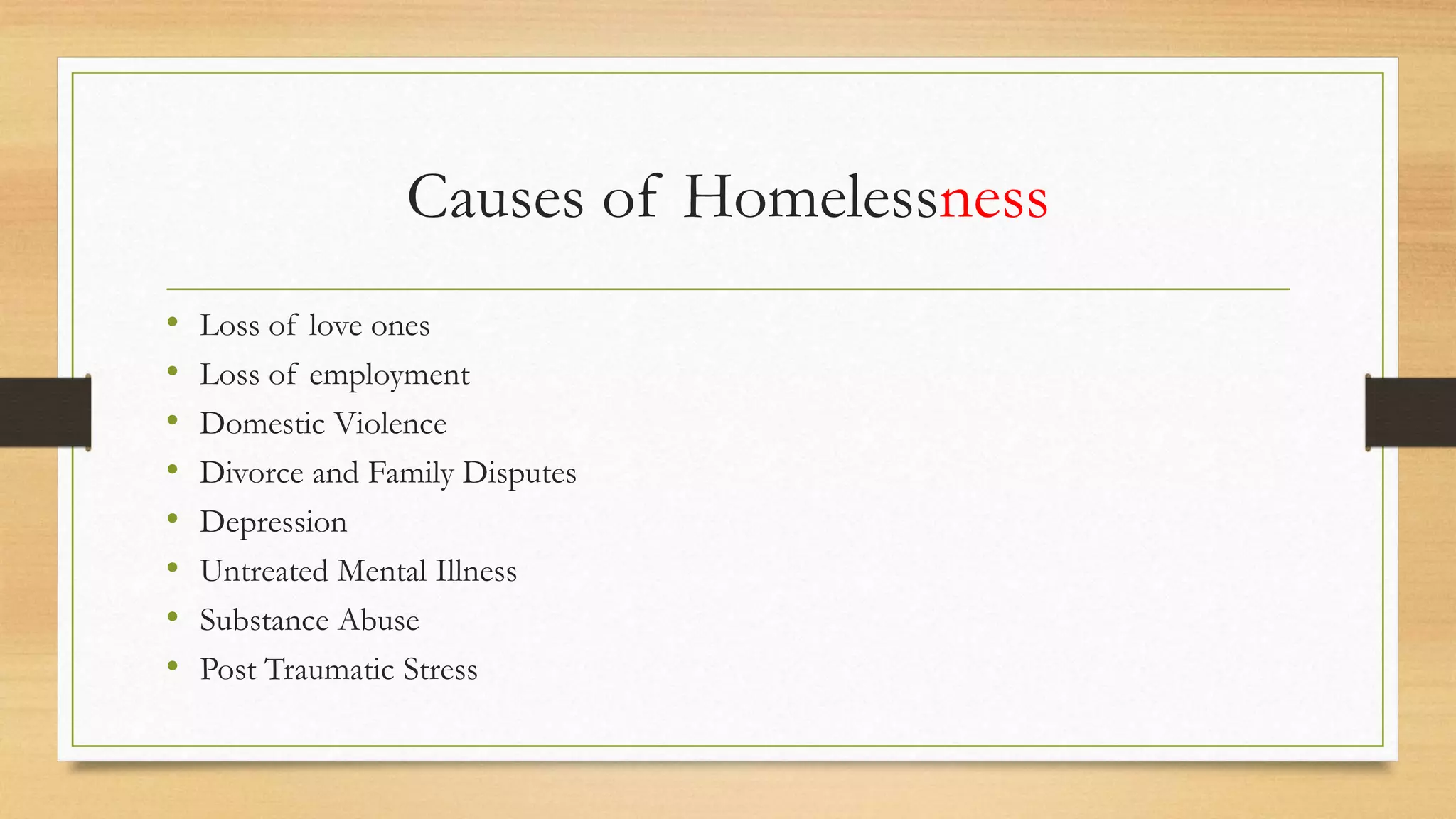 Homeless (Business Communication) | PPT