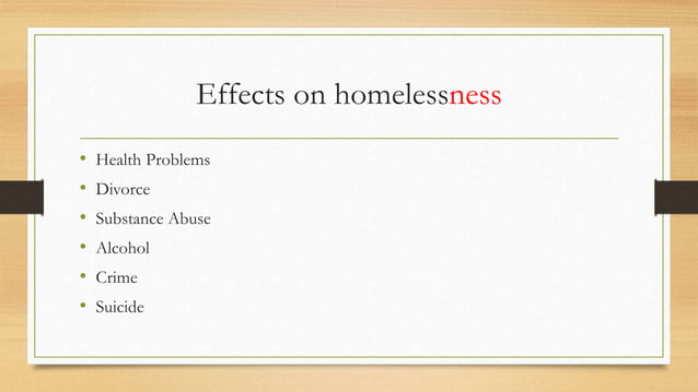 Homeless (Business Communication) | PPT