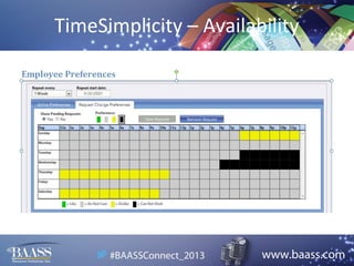 BAASS Connect 2013 - Time and Attendance | PPT | Business | Business and Finance