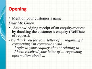 Bc lecture4 reply enquiry | PPT