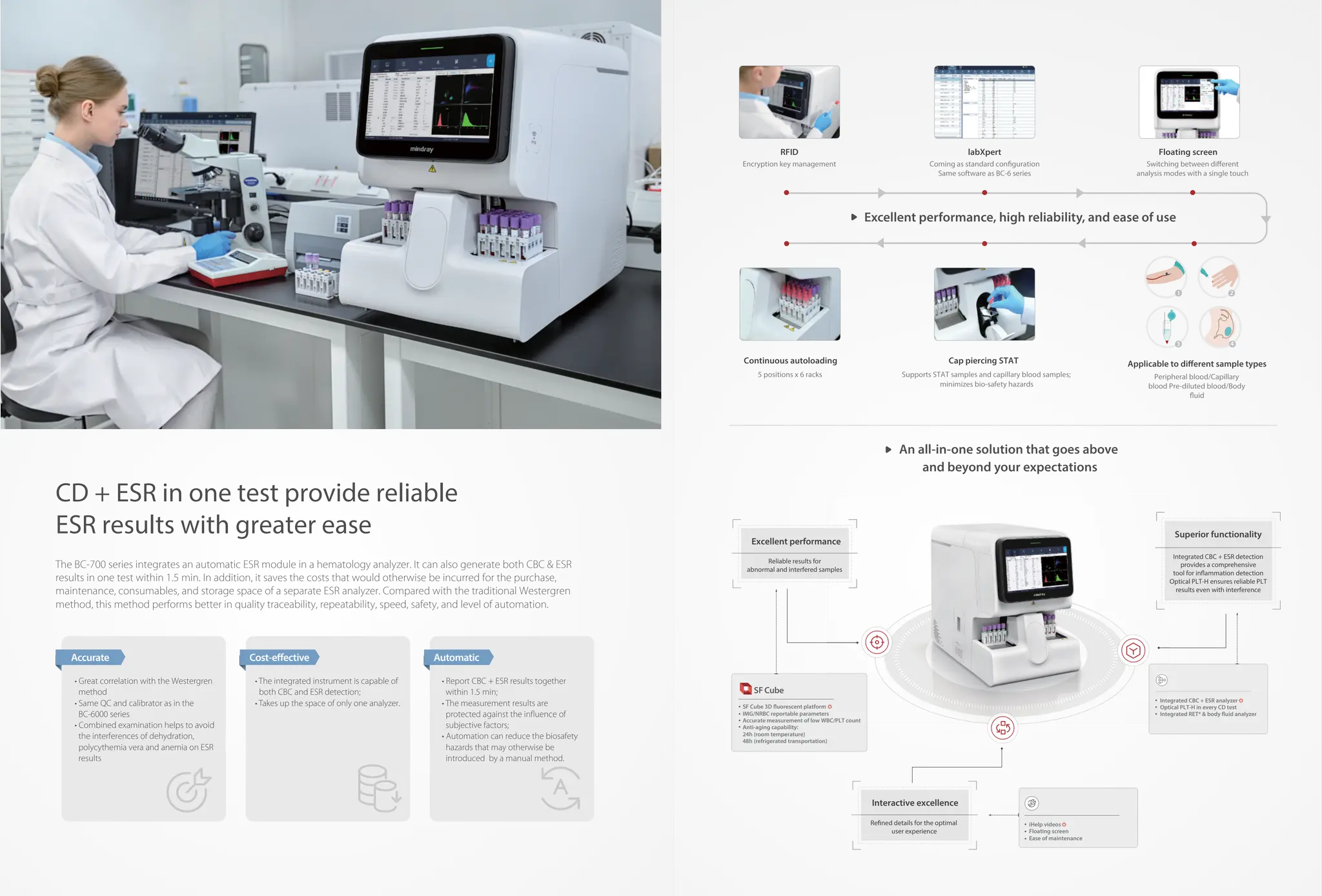 MINDRAY BC-760 BC-780 Product brochure flyer | PDF