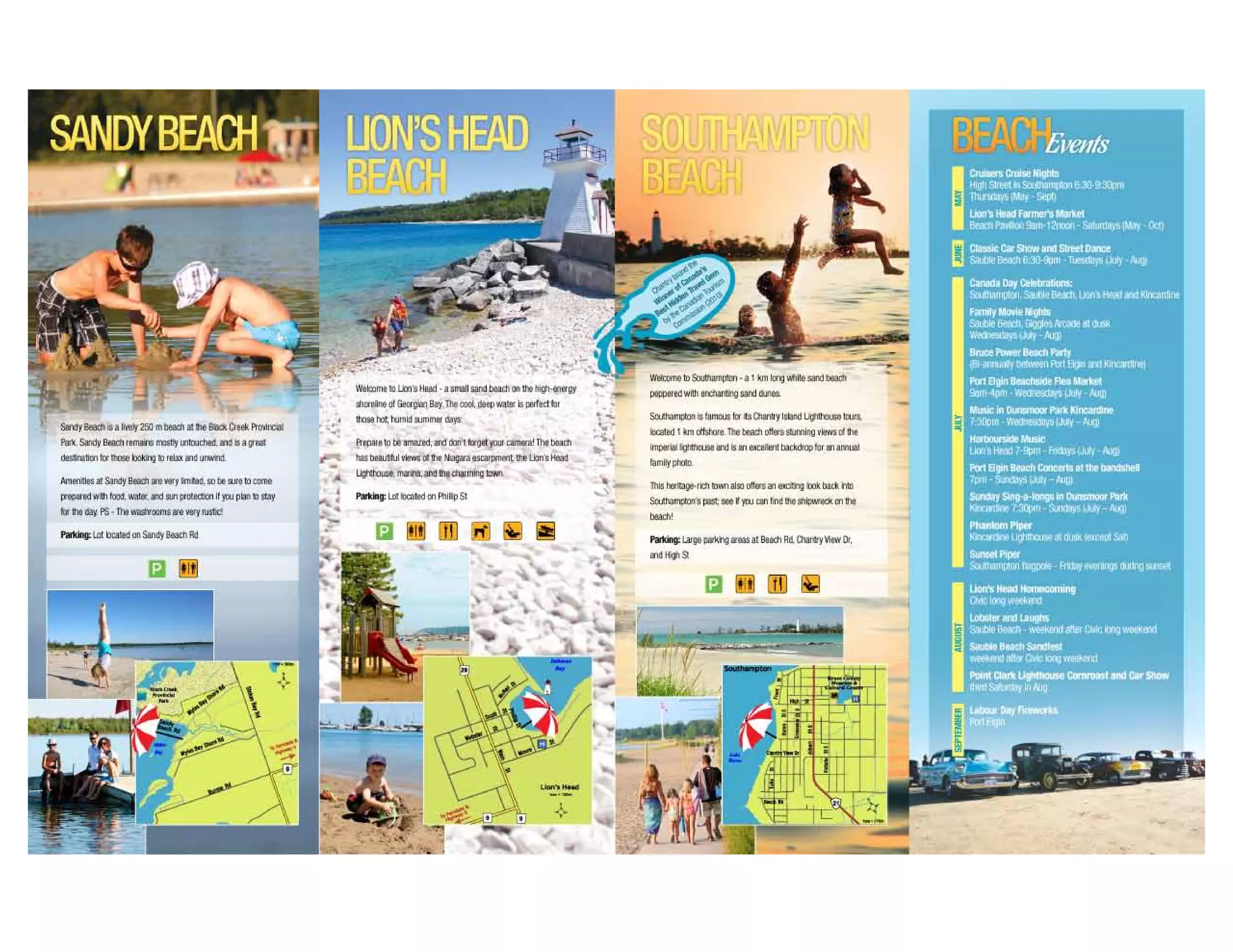Bruce County Beaches Map | PDF
