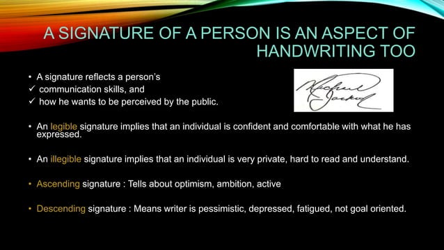 Bc graphology (handwriting) | PPT