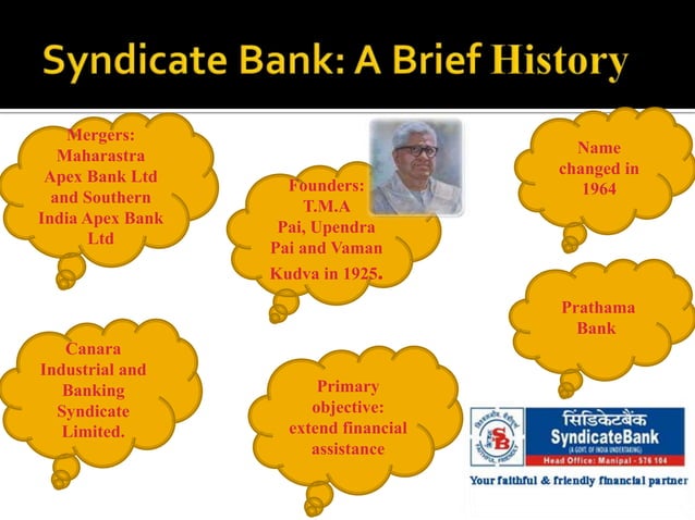 Syndicate bank | PPTX | Business Banking & Finance | Business