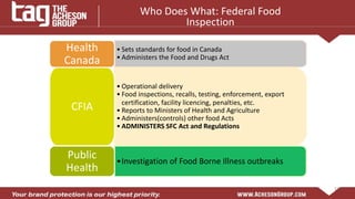 Safe Food for Canadians Regulations (SFCR) | PDF