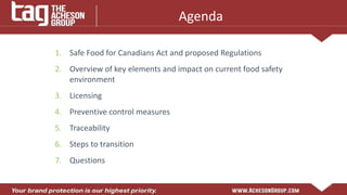Safe Food for Canadians Regulation (SFCR) - Are You Ready? | PPT