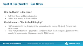 Understanding, Managing, and Reducing Cost of Quality | PPT