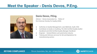 Understanding, Managing, and Reducing Cost of Quality | PPT