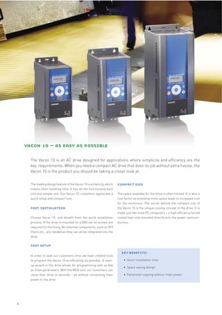 VACON Compact AC Drives | PDF | Automotive Industry | Industries
