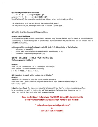 Bc0052 theory of computer science | PDF