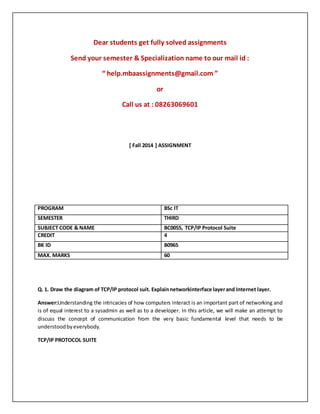 Bc0055, tcp ip protocol suite | PDF