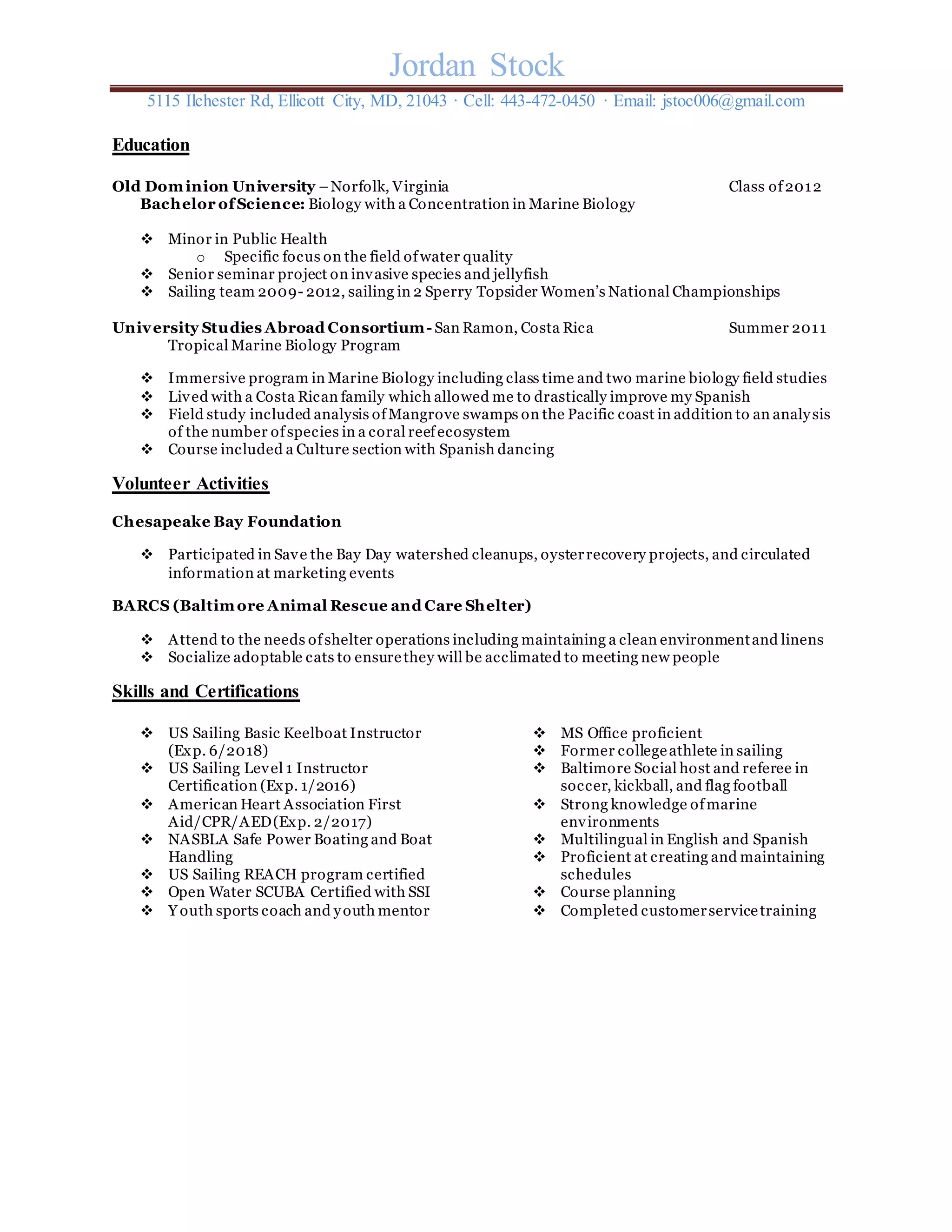 J-Stock Resume 12-15 | PDF