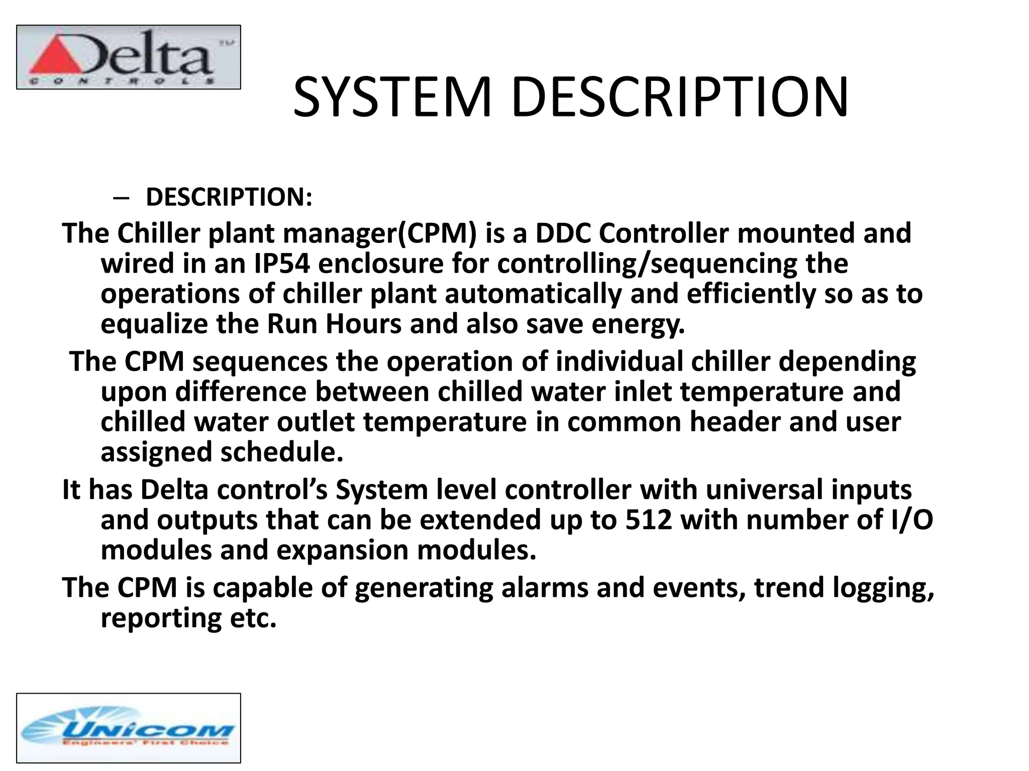 CHILLER PLANT MANAGER | PPTX