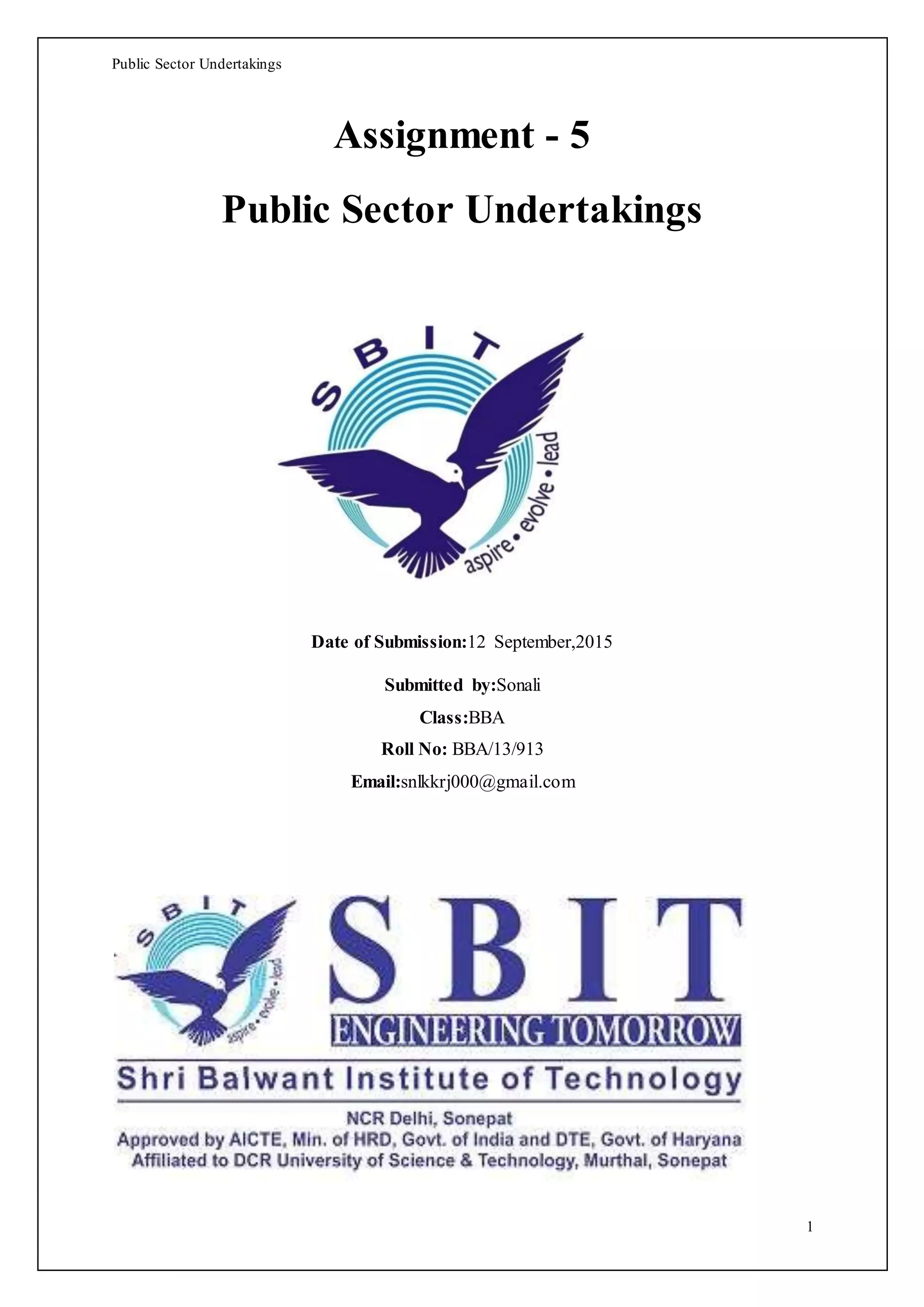 Assignment on psu | PDF