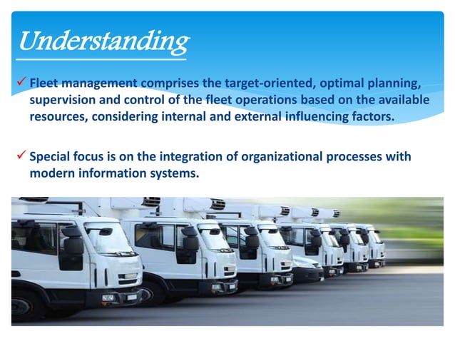 Fleet Management | PPTX