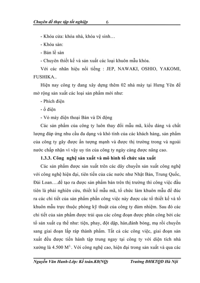 Báo cáo thực tập về công ty TNHH Thương Mại và Dịch Vụ Đức Thịnh | DOC