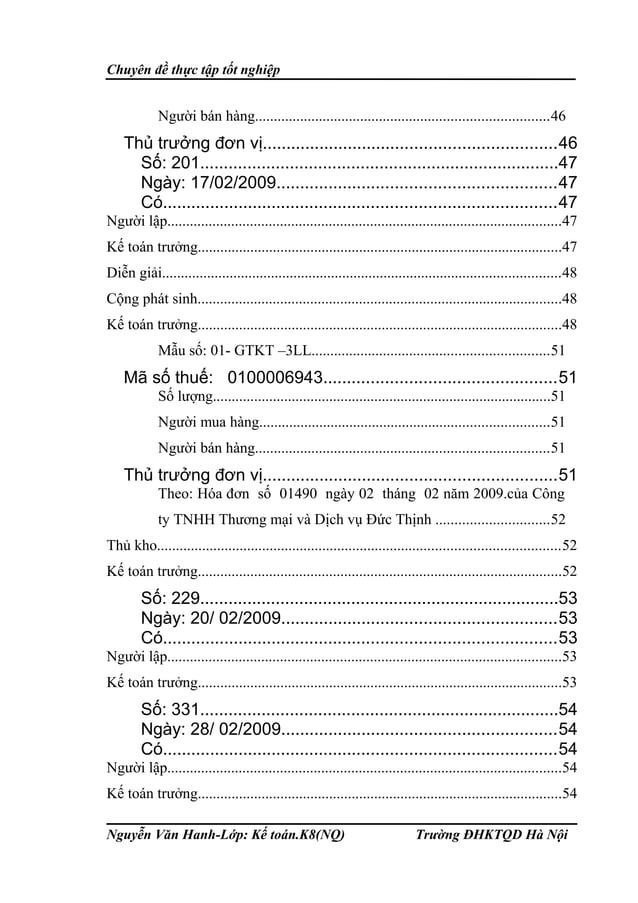 Báo cáo thực tập về công ty TNHH Thương Mại và Dịch Vụ Đức Thịnh | DOC